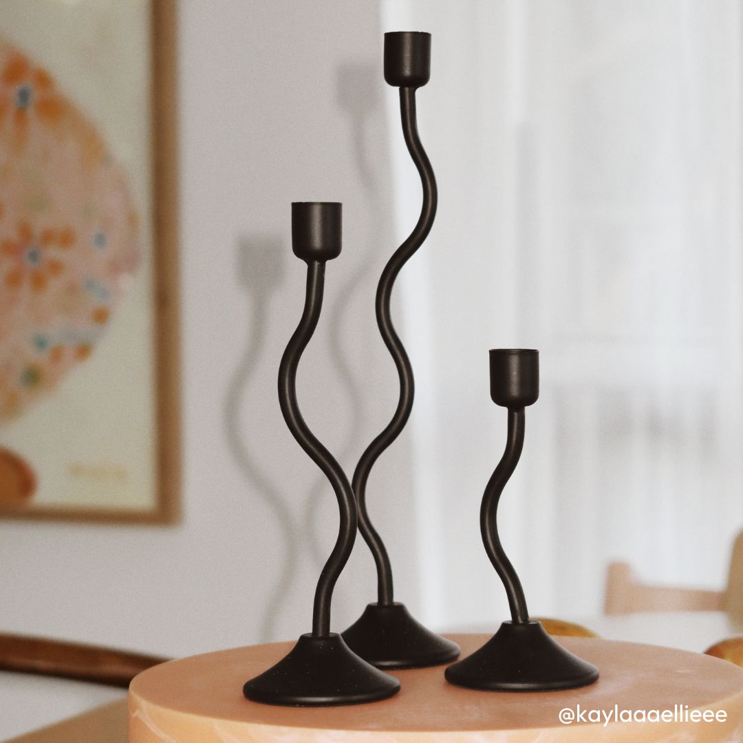 Sienna Wavy Candle Holder Large | House of 9